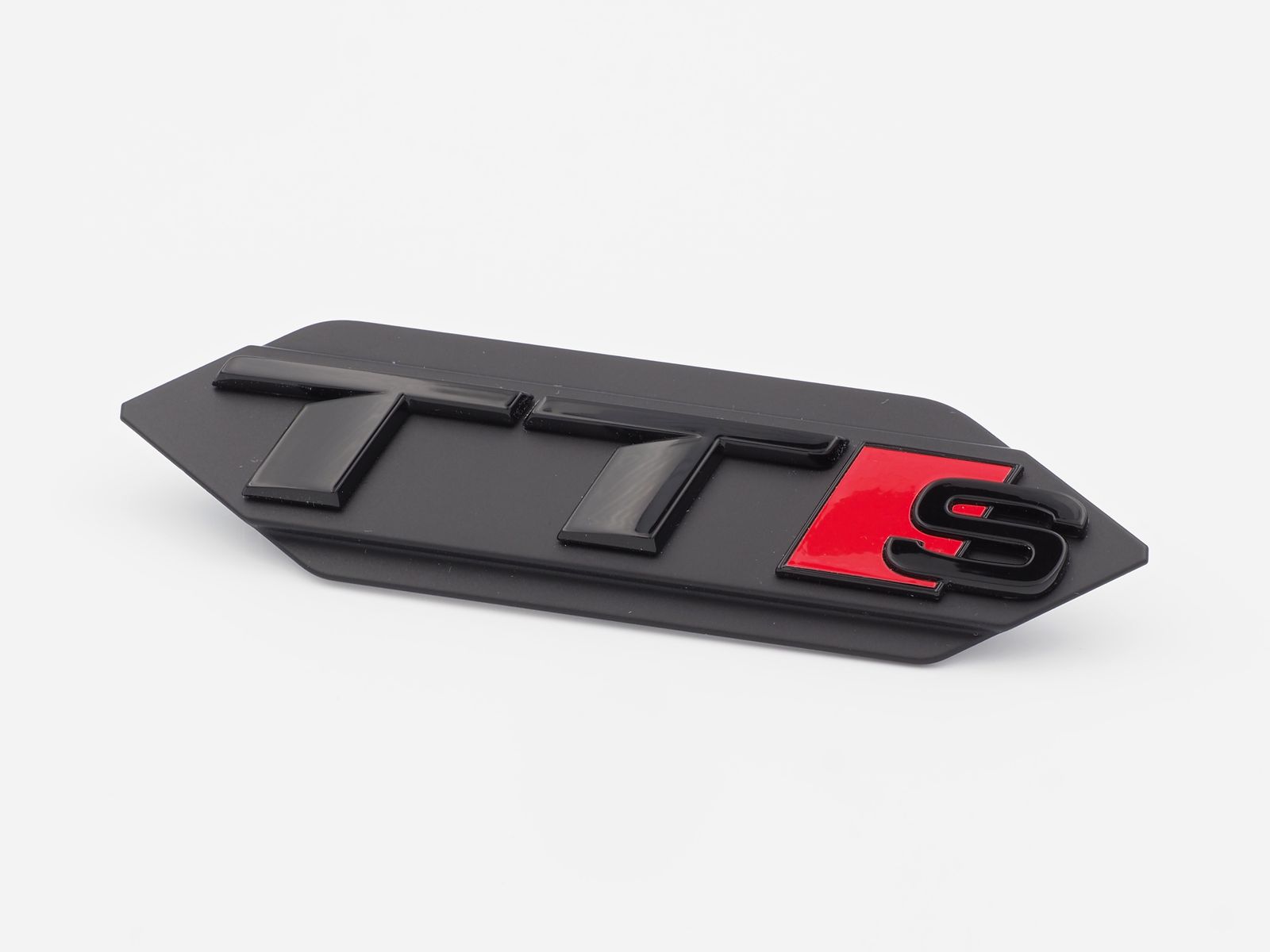 Original Audi TTS Schriftzug Emblem Logo Schwarz Front Kühlergrill